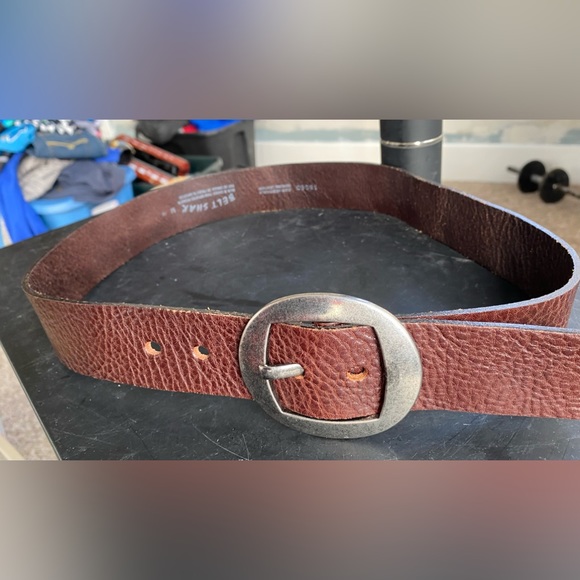 Accessories | Belt Shak Belt M Medium Leather Metal Silver Buckle Boho ...